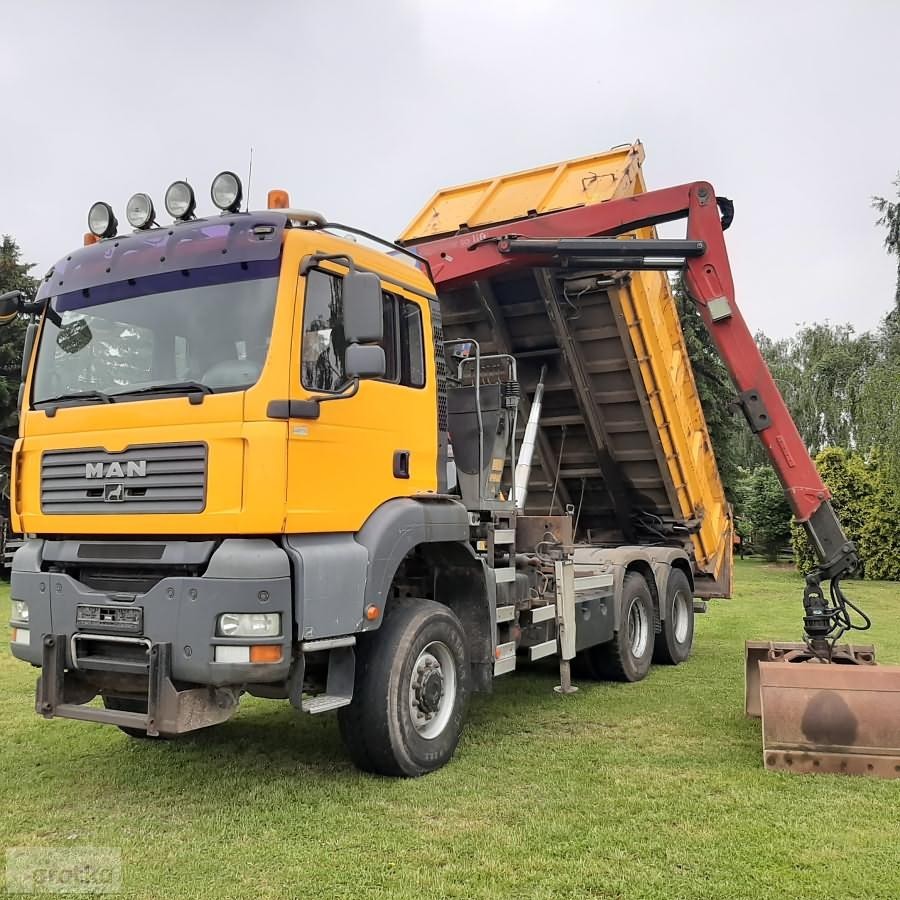 MAN 26.400 TGA WYWROTKA 6X6 HDS Eu KIPPER KRANEE Hydroburta - Gratka.pl - Oferta archiwalna
